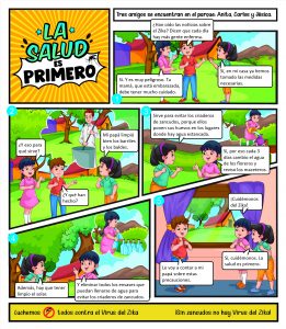 Historieta La salud es primero Zika – Wiki