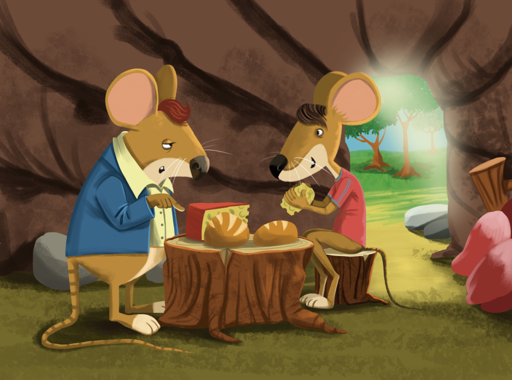 El Raton de campo y el raton de ciudad – Wiki